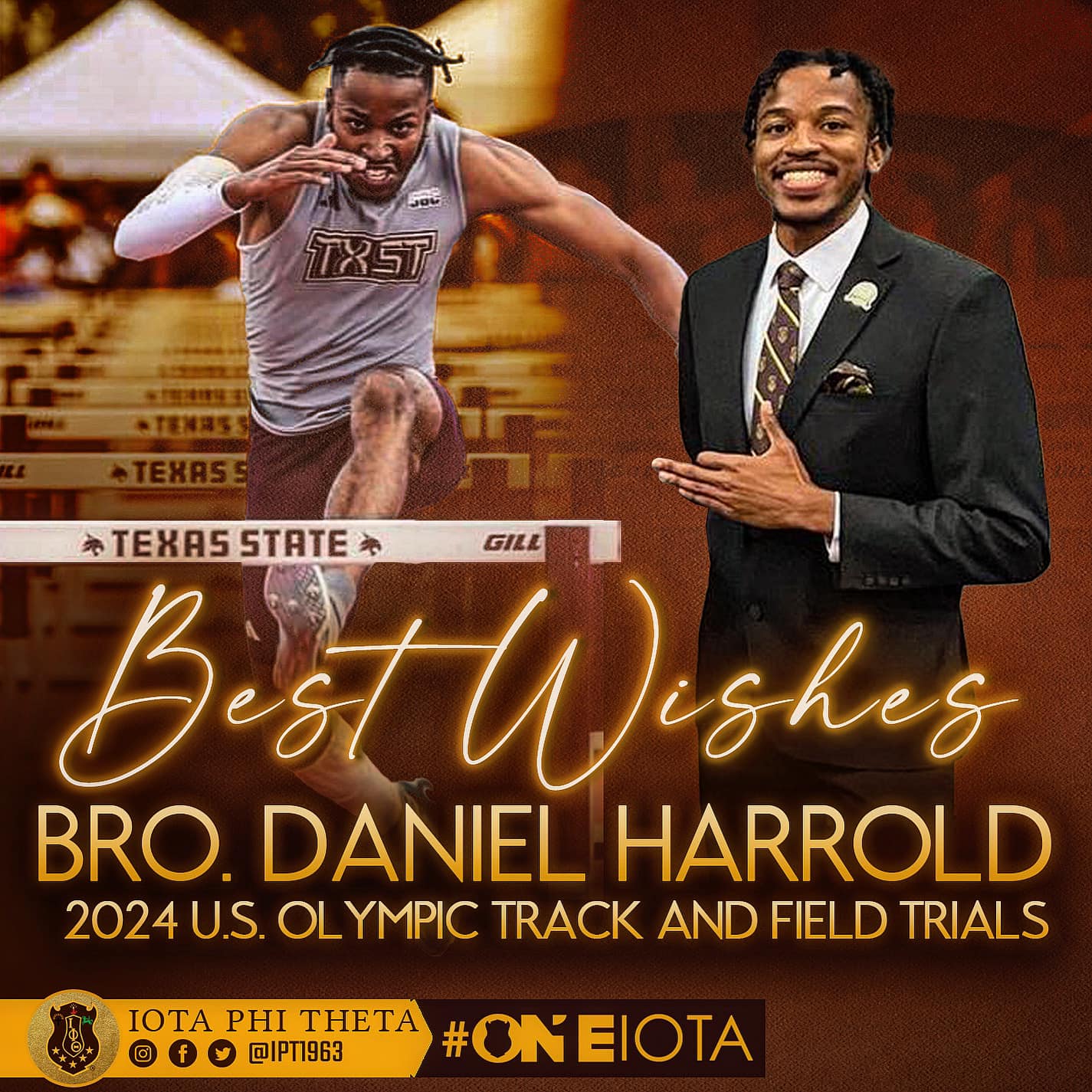 Iota Phi Theta Extends Best Wishes to Brother In Track And Field Trials ...